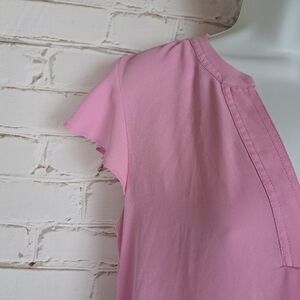 J. Crew | Tops | J Crew Pink Cap Sleeves V Neck Top | Poshmark